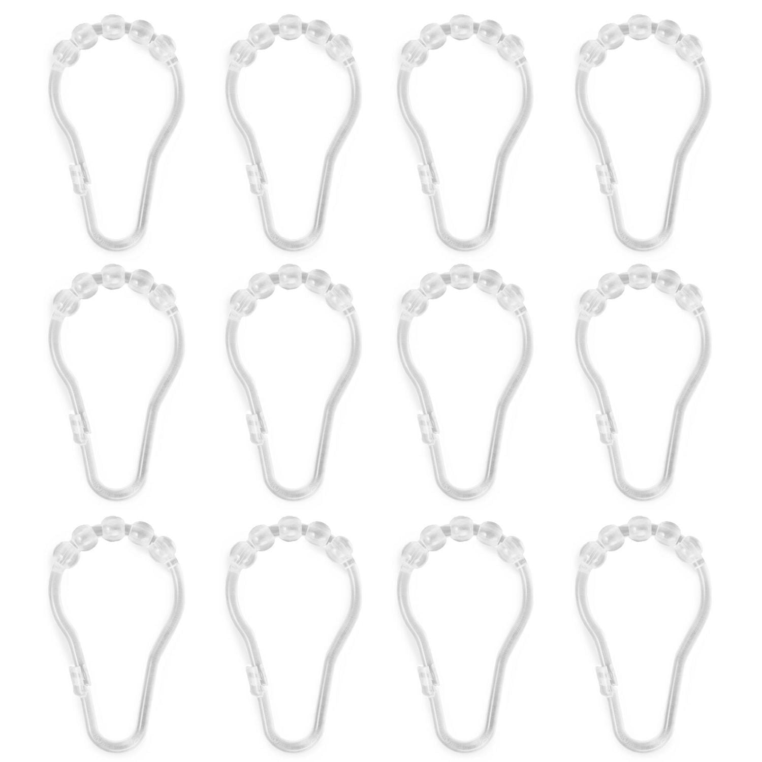 Click here for Mainstays Plastic Glide Shower Hooks  Clear  Set O... prices