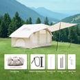 4-6 Person Inflatable Camping Tent (6.3 SQ.M): 5-Minute Setup, Canopy ...