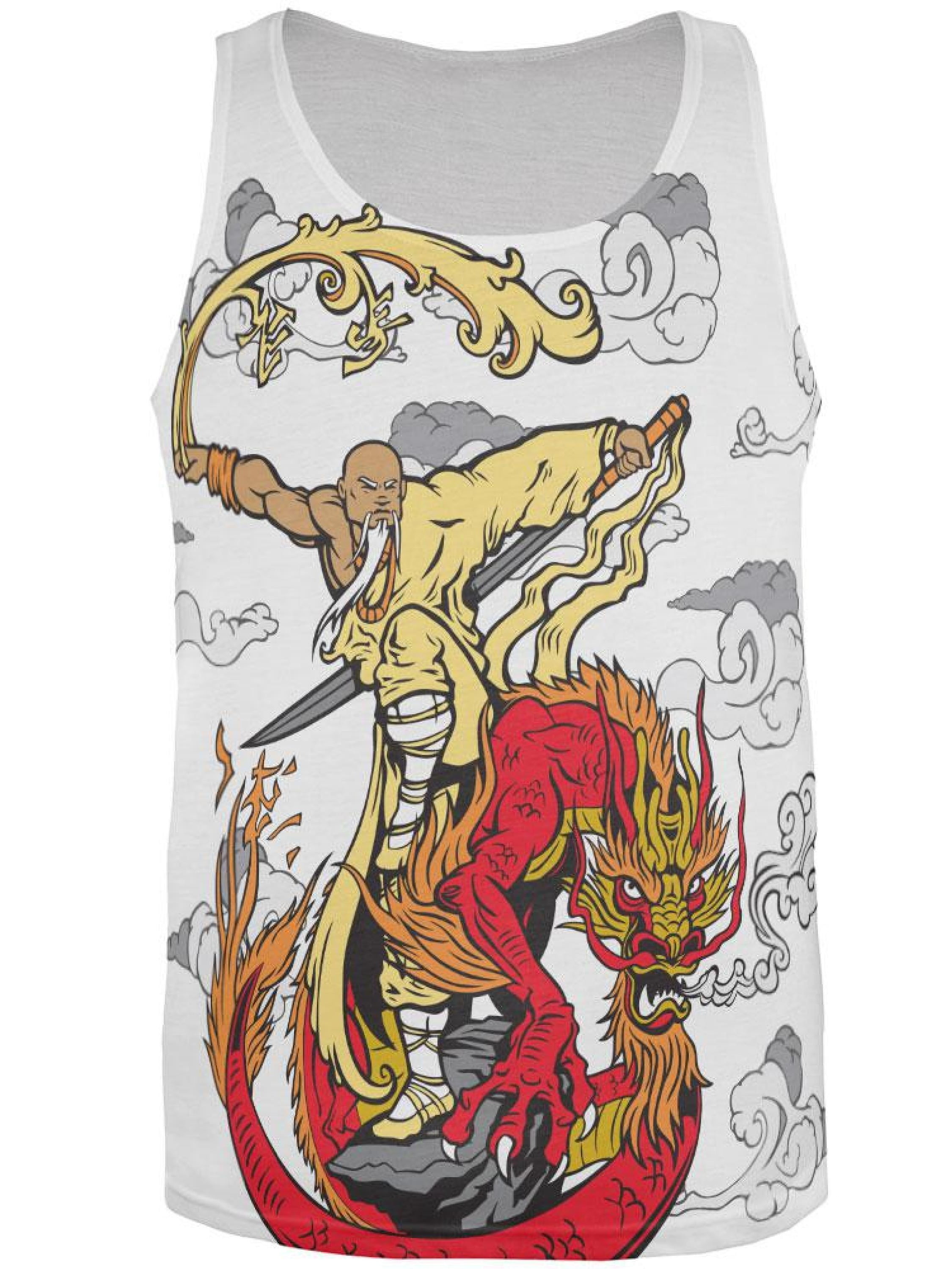Enter the Dragon Monk All Over Adult Tank Top - 3X-Large - Walmart.com