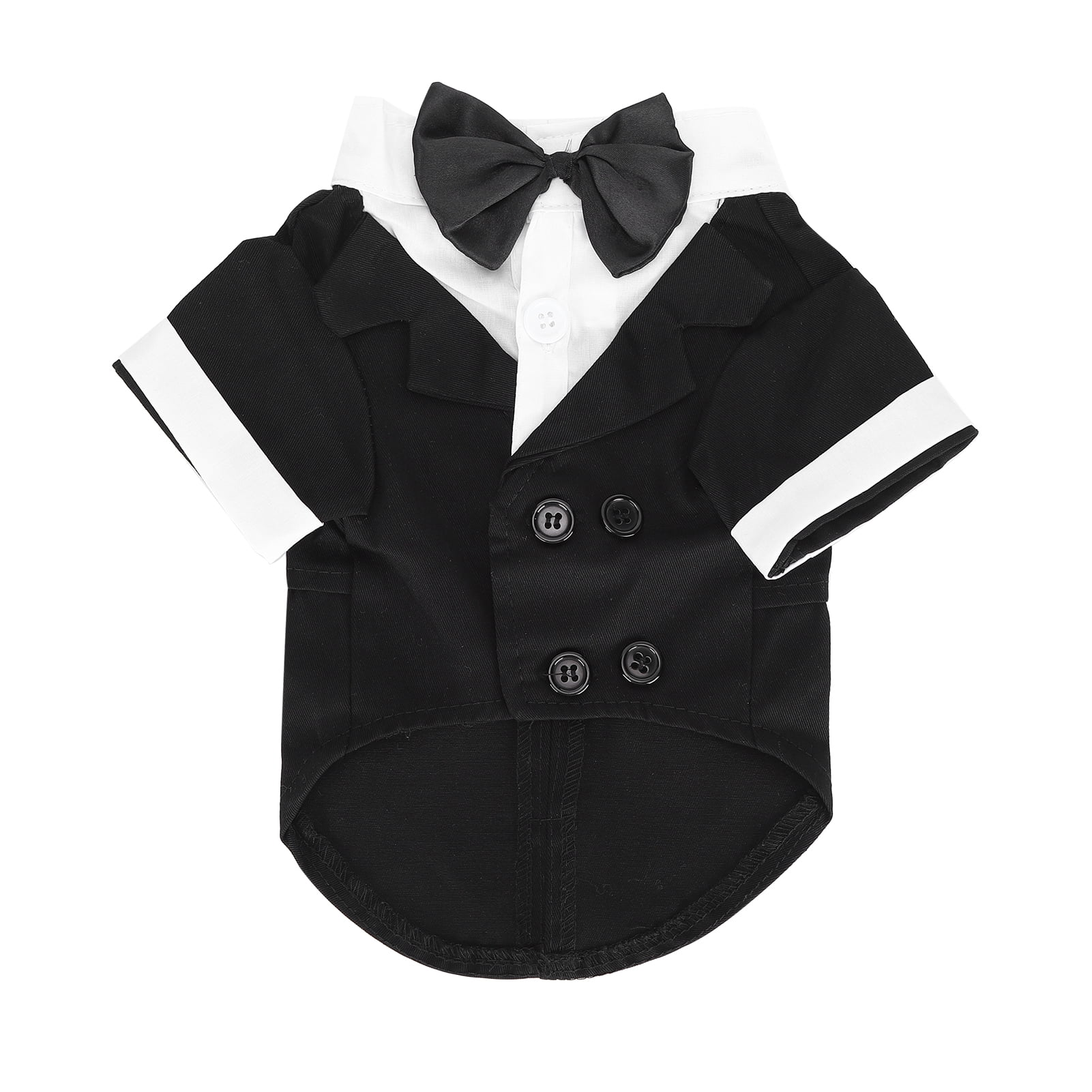 Traje para perro pequeño, camisa con cuello y pajarita para mascota ...