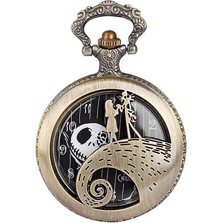 Unique Nightmare Before Christmas Pocket Watch Tim Burton's Hollow ...