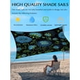 Blue Dahlia Sun Shade Sail 8'X10' Country Pastoral Vintage Night Blue ...