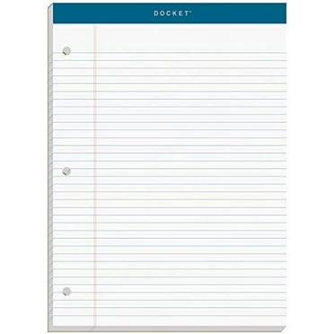 TOPS Docket Gold Writing Pads, 8-1/2 x 11-3/4, Legal Rule, 50 Sheets ...