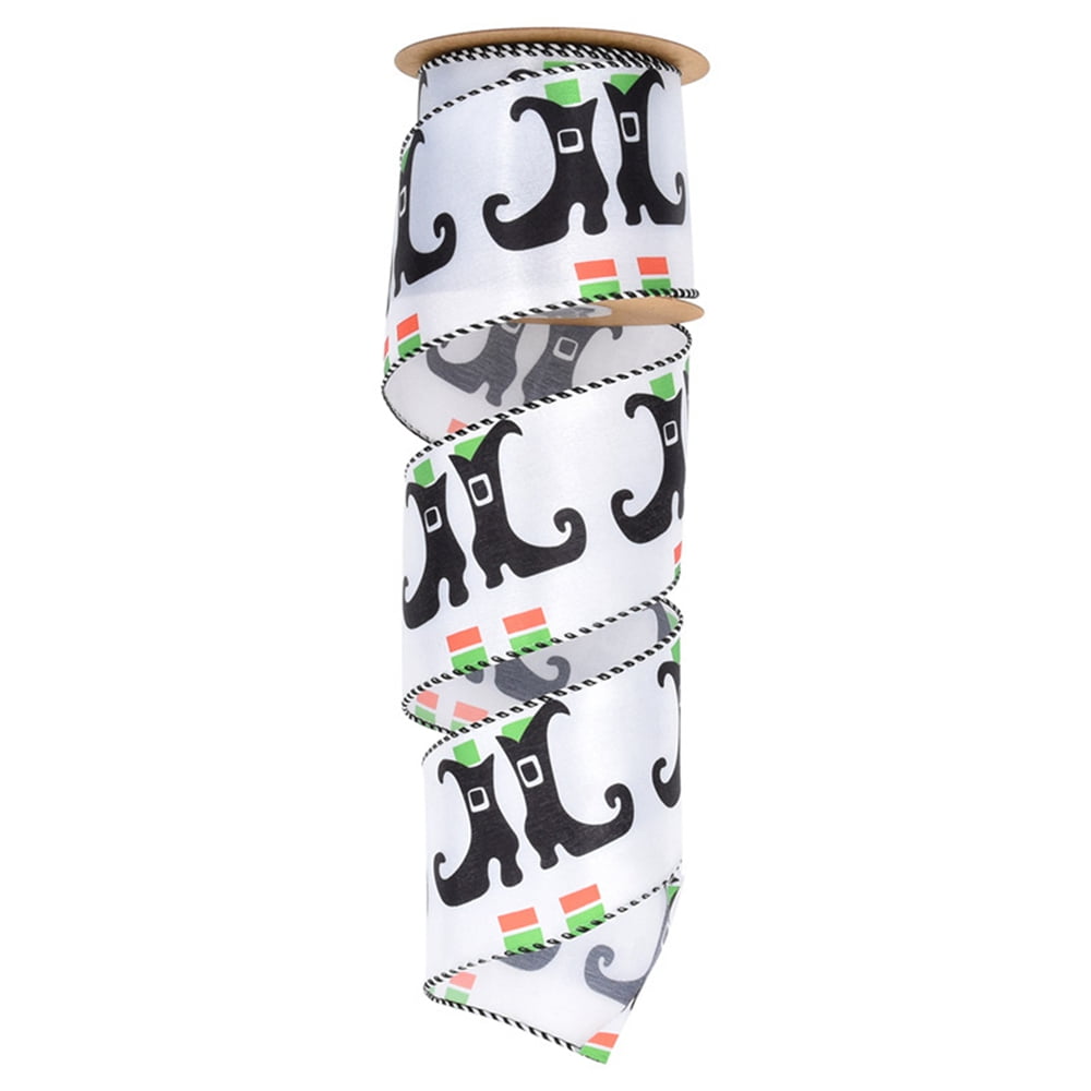 Halloween Ribbon DIY Wired Edge Ribbon,5 Yards 2.5In Halloween ...