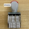 Rubber Stamp Line Dater Spanish Date Stamp French Date Stamp Office ...