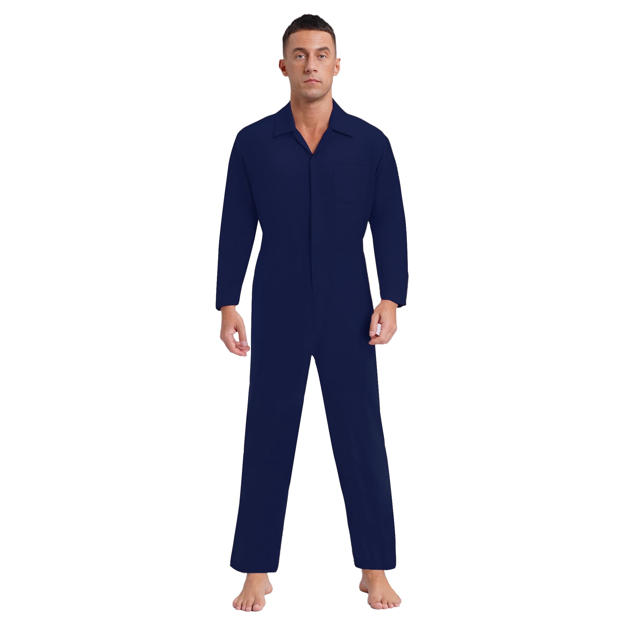 Click here for Chictry Mens Long Sleeve Zipper Coveralls Lightwei... prices
