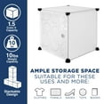 Work-It! Cube Storage Organizer - 6 Cubes | Stackable Organizer Shelves ...