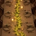 Artificial Flower Vines, Hanging Floral Garland With LED Fairy Lights ...