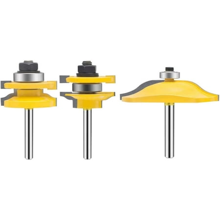 Router Bit Set Raised Panel Router Cabinet Doors Groove Tongue Router T ...