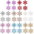 BESTSKY 2026 New 12 Pieces Plastic Snowflake Ornaments Christmas ...