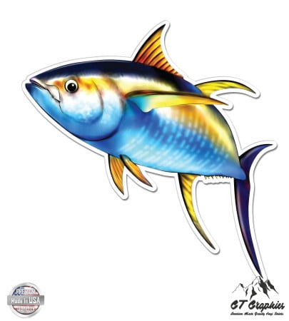 Tuna - 12" Vinyl Sticker Waterproof Decal - Walmart.com