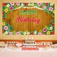 7x5ft Tropical Floral Birthday Backdrop Tropical Luau Hawaiian ...