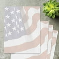 Current American Flag Patriotic Letter Papers - 8-1/2" x 11", Set of 25 ...