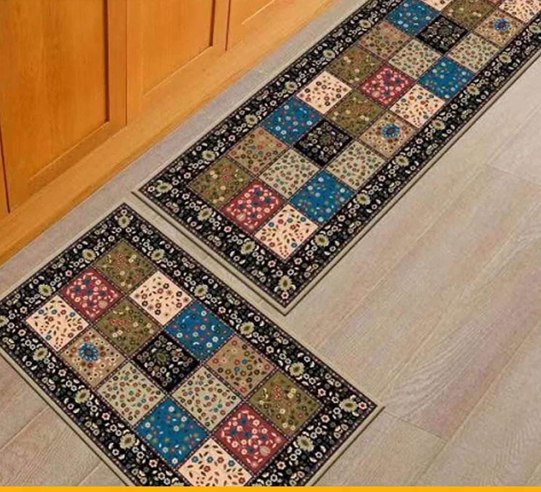 Comfort Kitchen Mat Set of 2, Anti-Fatigue Kitchen Rugs - Walmart.com
