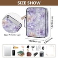 Delicate Lavender Color Flowers Accordion File Organizer Expanding File ...