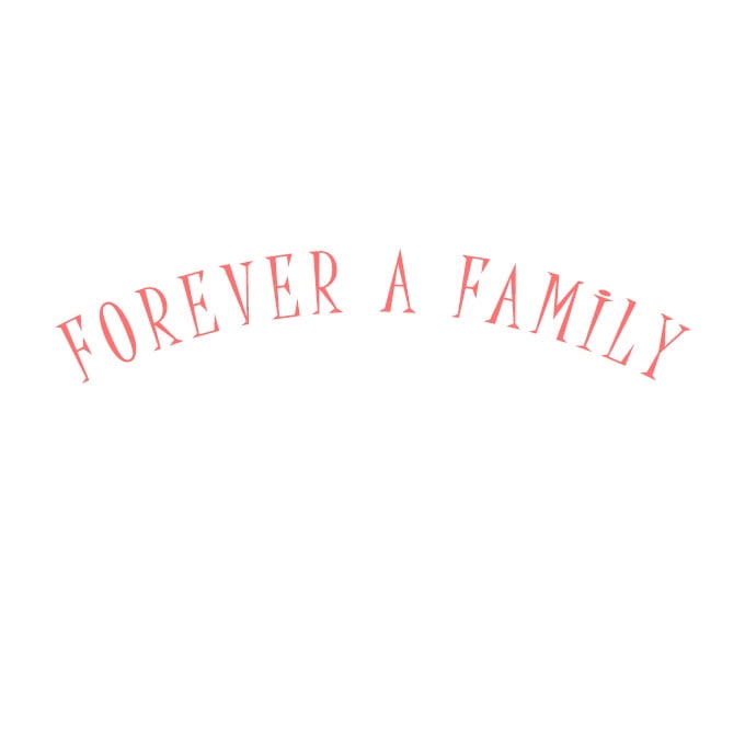 Forever A Family Vinyl Sticker - Large - Pink - Walmart.com