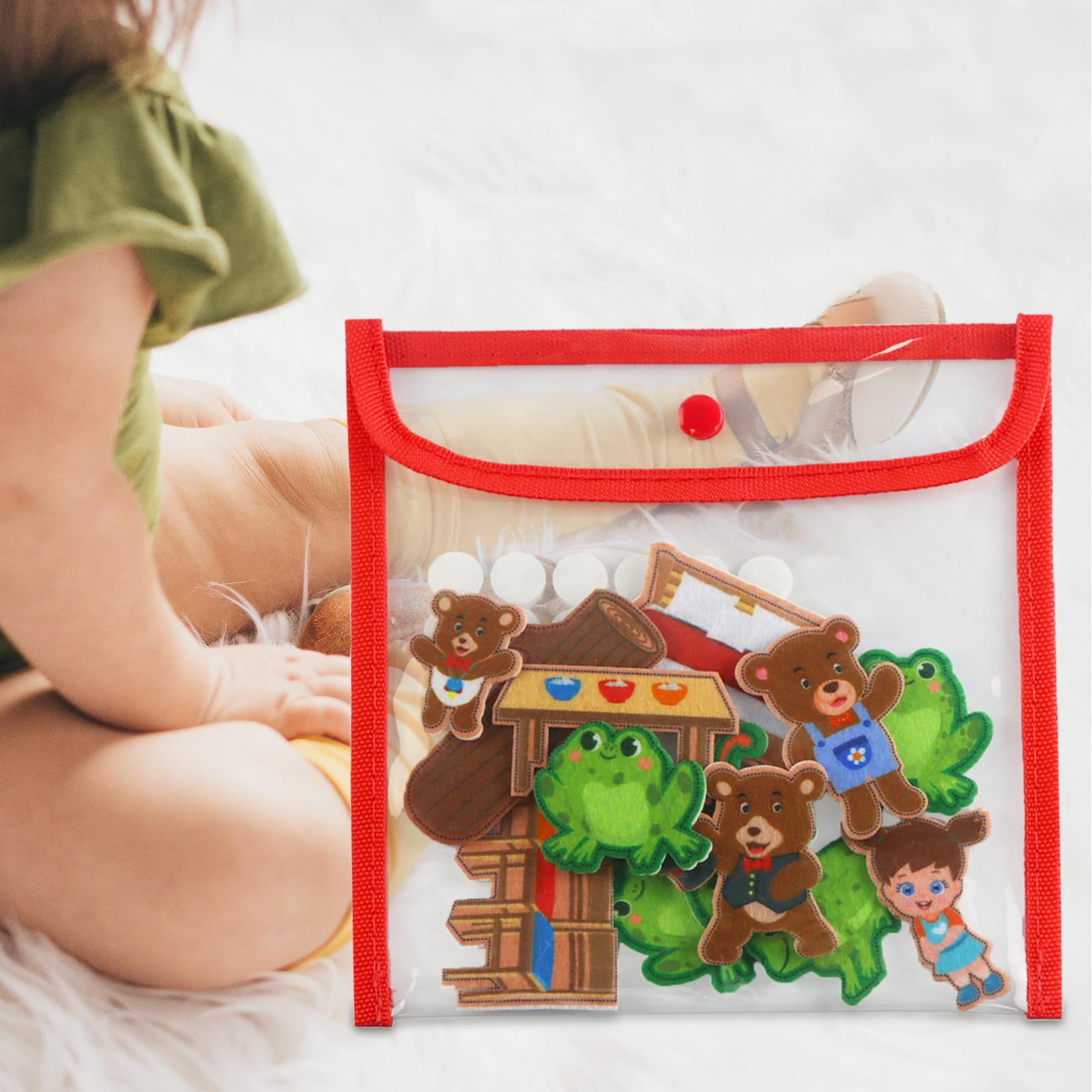 Felt Set Child Storytelling Interactive play set for Gifts , Red ...