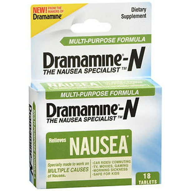 Dramamine-N Dietary Supplement Tablets Multi-Purpose Formula - 18 ct ...