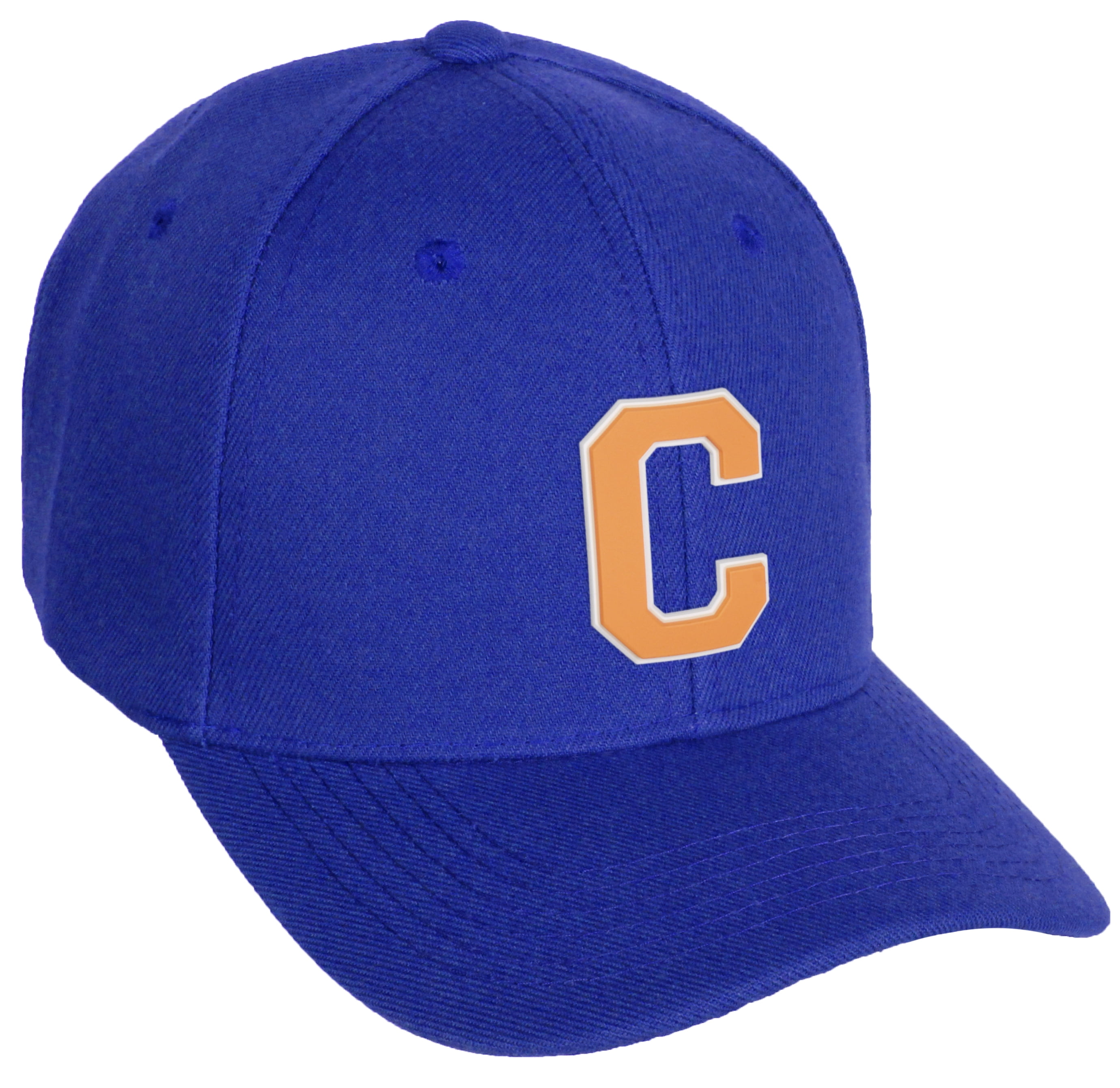 Daxton Classic Baseball Hat Custom A to Z Initial Team White Neon ...