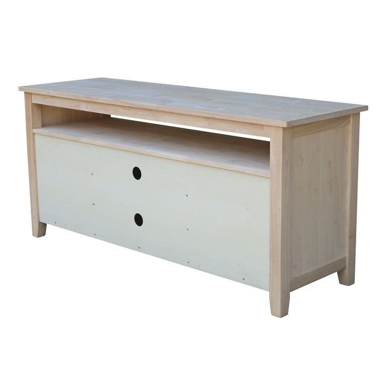 Unfinished Solid Wood Entertainment Center Unfinished TV Stands