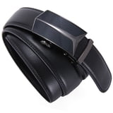 Mens Belt, Leather Ratchet Belt for Men Dress 1 3/8", Adjustable Trim ...