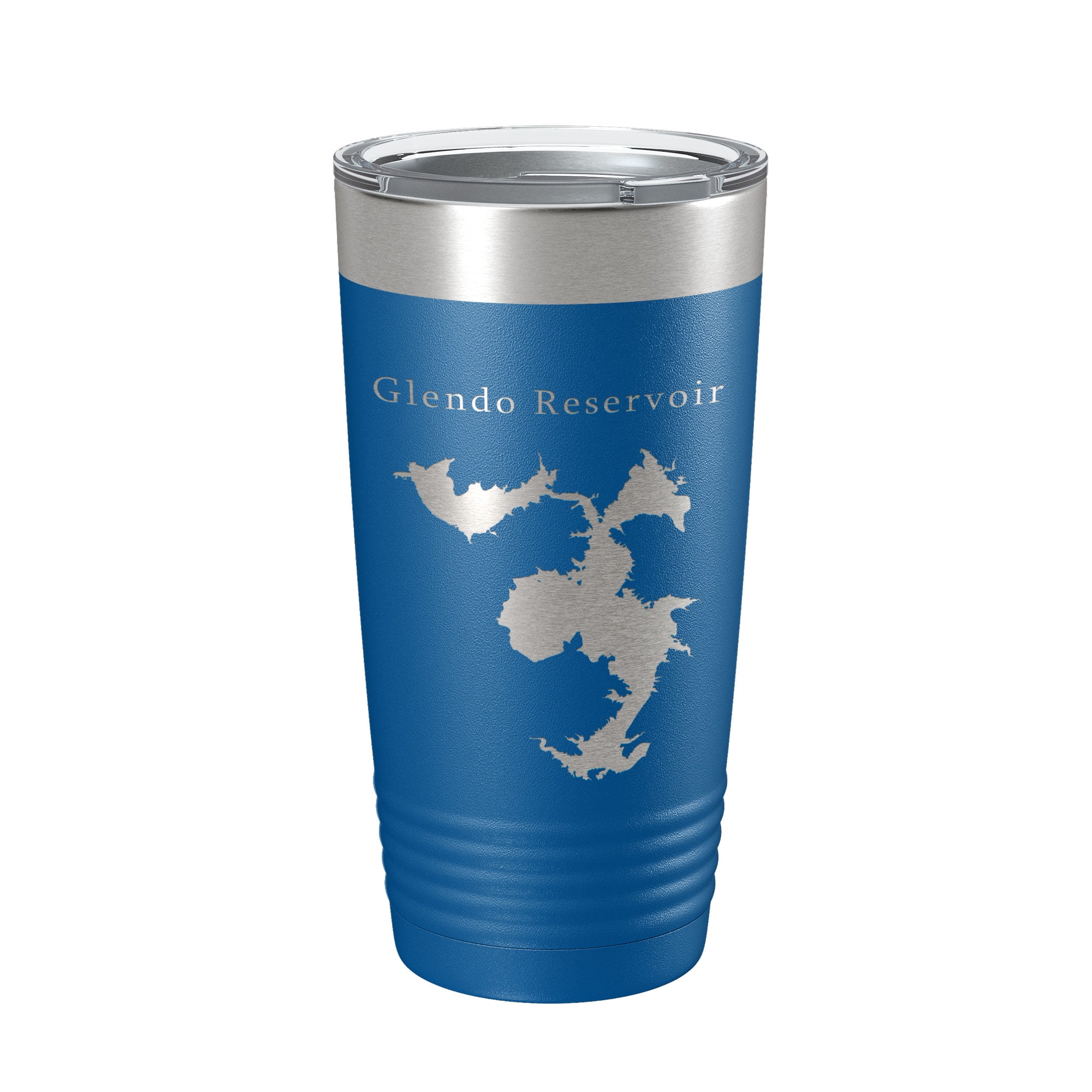 Glendo Reservoir Tumbler Lake Map Travel Mug Insulated Laser Engraved ...