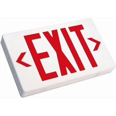 Cooper Lighting Exit Sign,3.0W,Green,1 or 2 Faces APX7G - Walmart.com