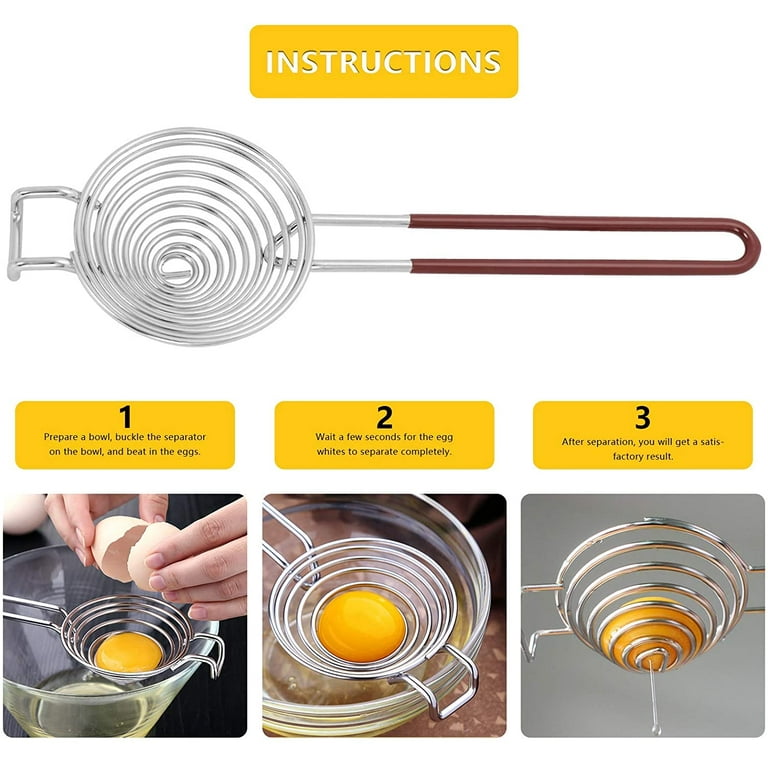 Yolk Separator Stainless Steel Egg Yoke Separator Egg Extractor Filter ...