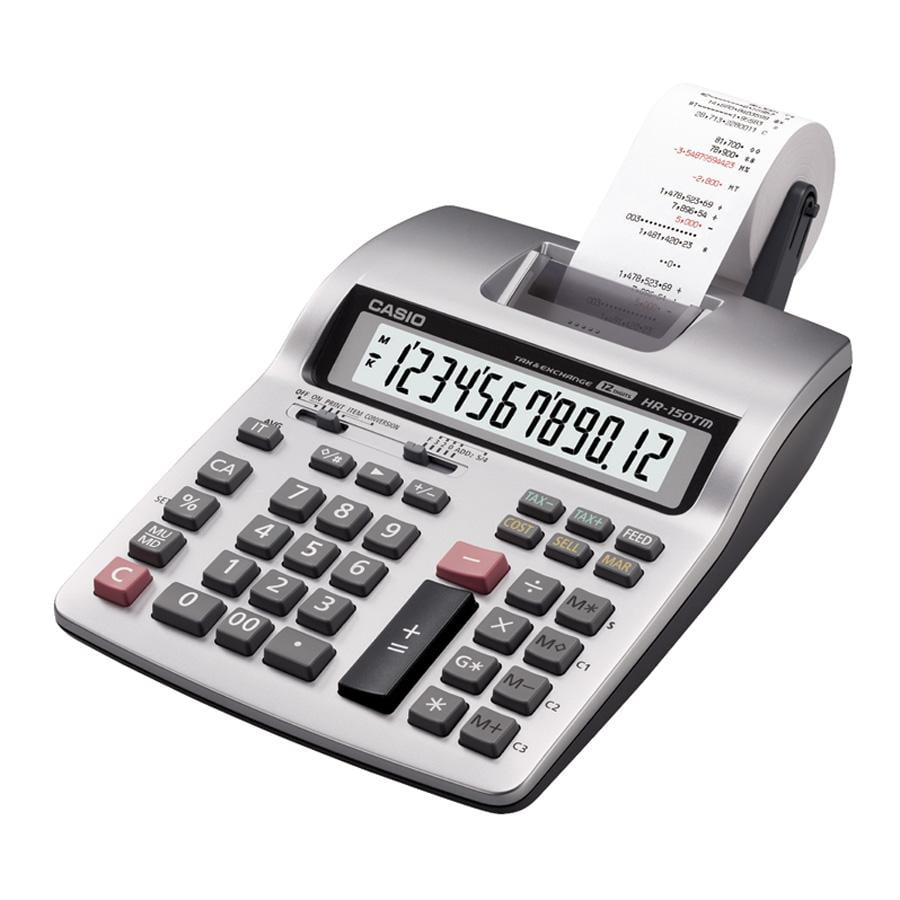 Casio, CSOHR150TMPLUS, HR-150TMPlus Desktop Printer Calculator, 1 Each ...