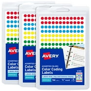 Color Coding Labels 3/8" (0.375) inch 10 mm Round Dot Stickers in 10 ...