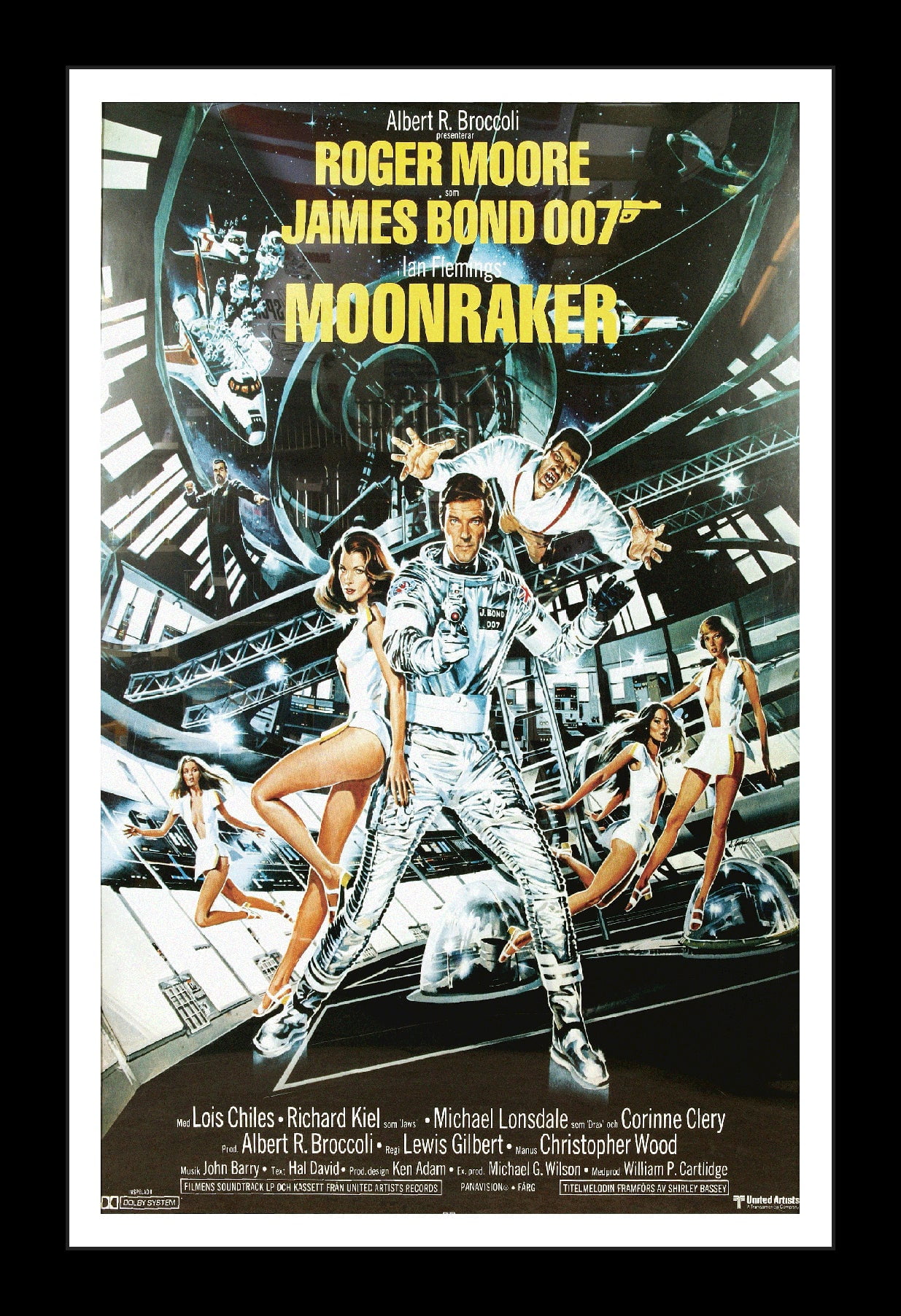 MOONRAKER - 11x17 Framed Movie Poster - Walmart.com