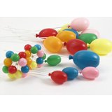 Multi Color Balloon Bouquet Cluster/Single Birthday Balloon Pick Cake ...