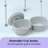 Medline 3-in-1 Bedside Commode, Portable Toilet, Sturdy, 350 lb Weight ...