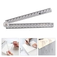 Acrylics Folding Ruler Clear Straight Ruler, Math Measuring Tool for ...