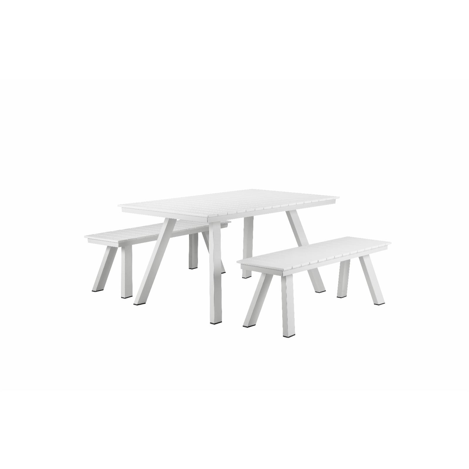 Pangea Home Jack 3 Piece Aluminum and Resin Outdoor Dining Set ...
