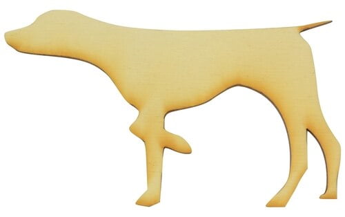 Package of 10, Small 5" X 3" X 1/8" Standing Pointer Wood Cutout For ...