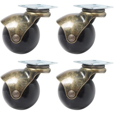 YDJKET Set of 4 Ball Casters, 360 Degree Swivel Casters, Cap Wheel ...