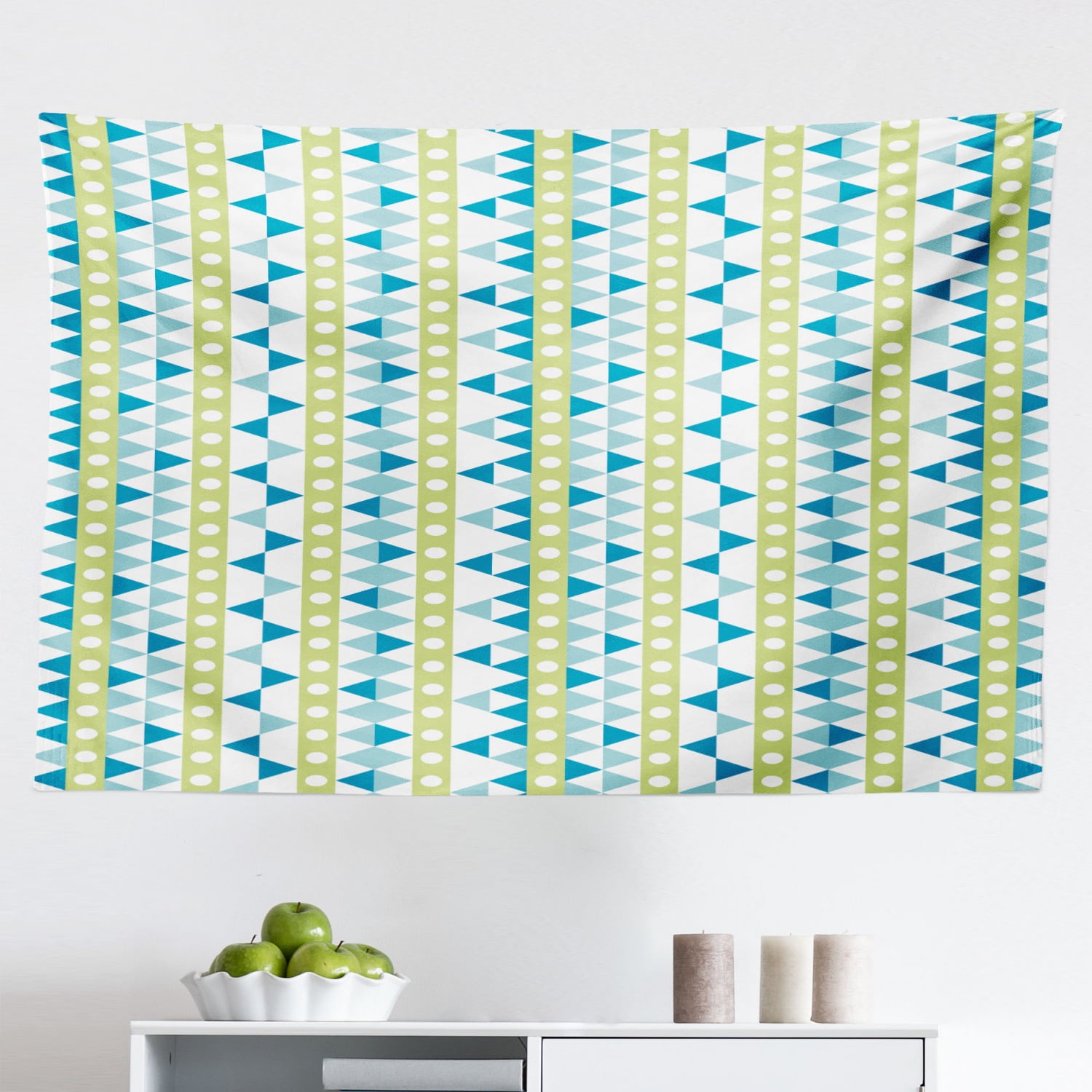 Abstract Tapestry, Three-Angle Shapes in Bi-Color Polygonal ...