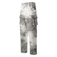 Casual Cargo Pants with Tie Dye Print for Everyday Wear Outdoor Utility ...