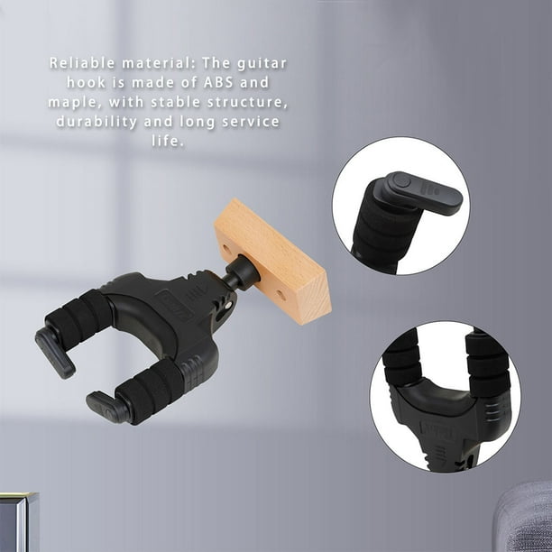 Guitar Hanger Wall Mount Plastic Ukulele Violin Strings Rack Electric ...