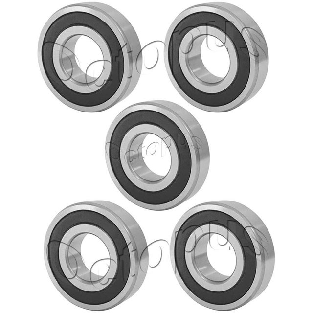 KOB 5PC R4 2RS ABEC3 Rubber Sealed Deep Groove Ball Bearing 6.35 x 15. ...