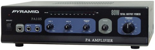 Pyramid PA105 Amplifier With Microphone Input (80-Watt) - Walmart.com ...