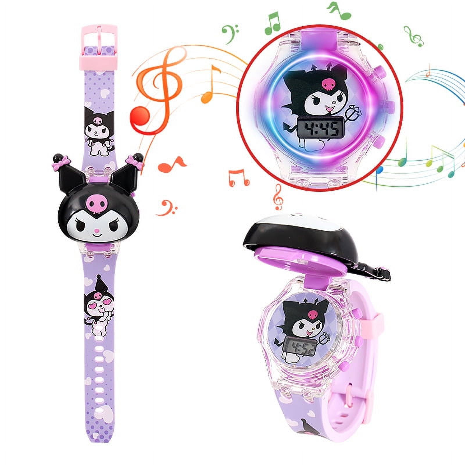 Reloj de pulsera Kawaii Sanrio, reloj Cinnamoroll, reloj Kuromi, correa ...