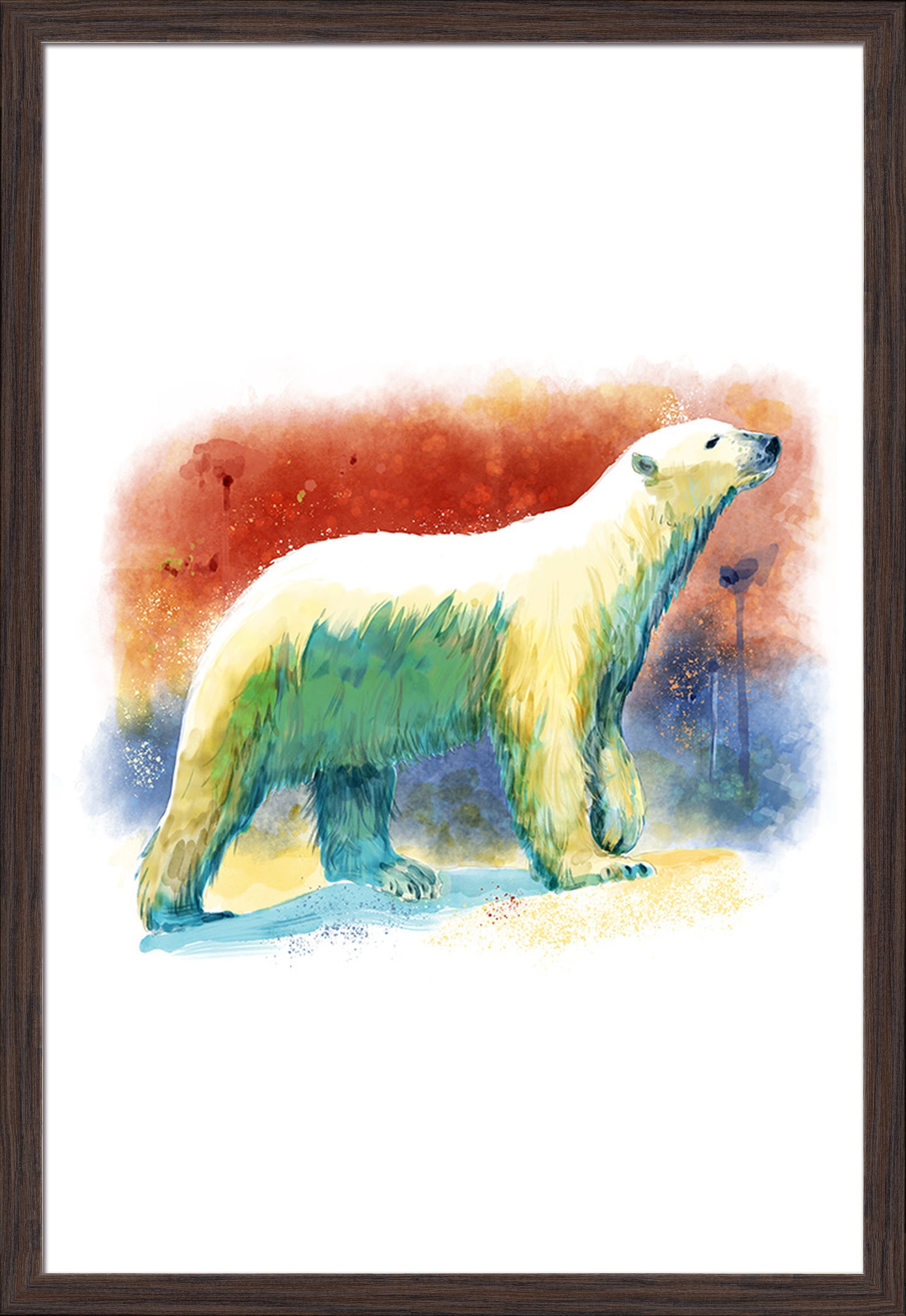 Polar Bear Watercolor