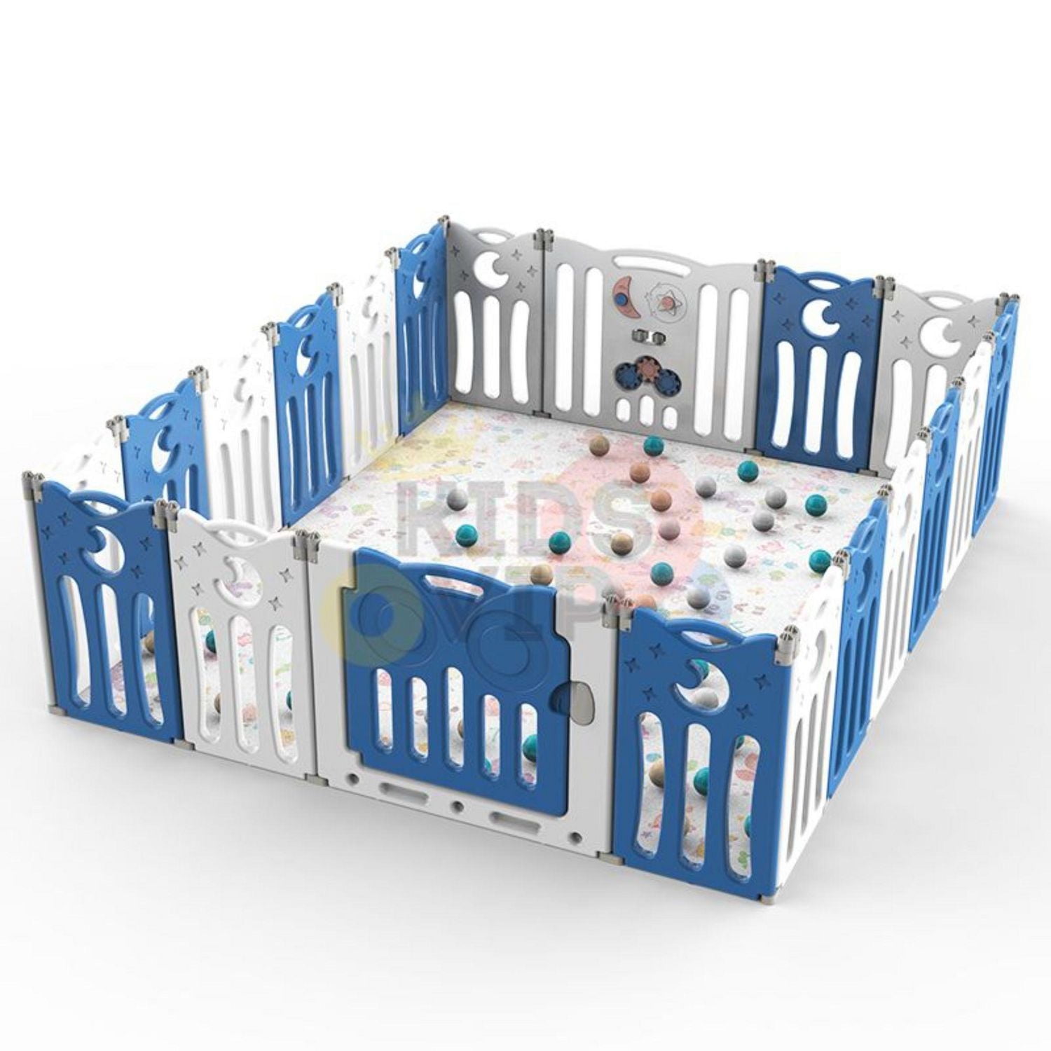 Click here for Kids Vip Kidsvip Indoor/Outdoor Foldable Playpen W... prices