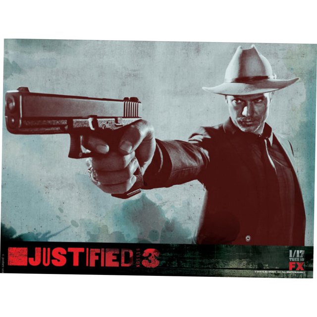 Justified Season 3 Poster 12x16 Print on Metal Sign 12in x 16in Square ...