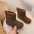 DHFJKG Toddlers Kids Winter Ankle Boots Insulated Fluffy Soft Sole ...