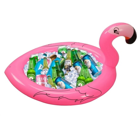 Inflatable Flamingo Cooler Salad Buffet Serving Bar Tray Ice Chest ...