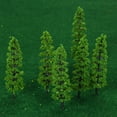 10 Pcs Model Fir Tree Plastic Miniature Landscape Scenery Train ...