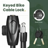 Titanker Bike Locks with Keys, Bike Lock Cable 4 Feet Coiled Secure ...